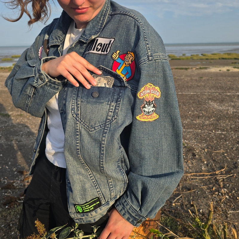Patch Denim Jacket - Etsy