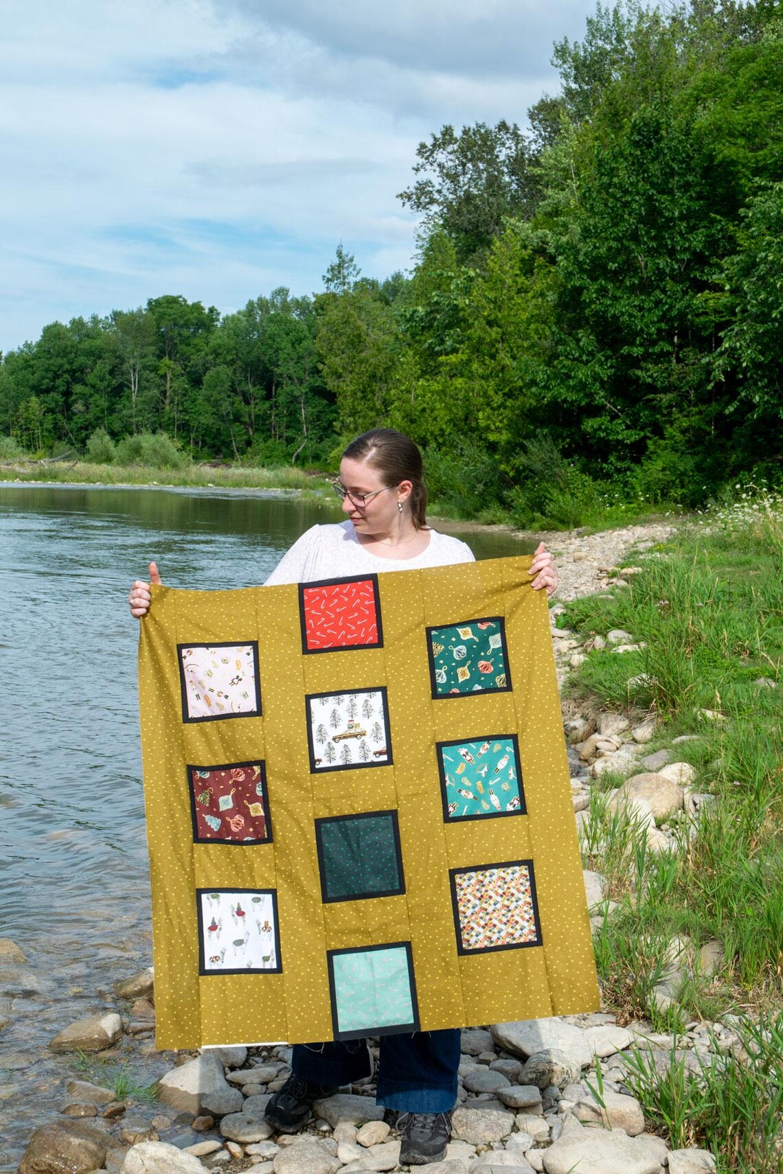 Beginner Quilt Pattern: Peter's Pictures for Baby, Throw, or Bed Quilts ...