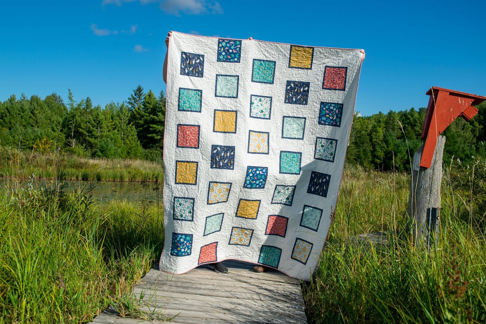Beginner Quilt Pattern: Peter's Pictures for Baby, Throw, or Bed Quilts ...