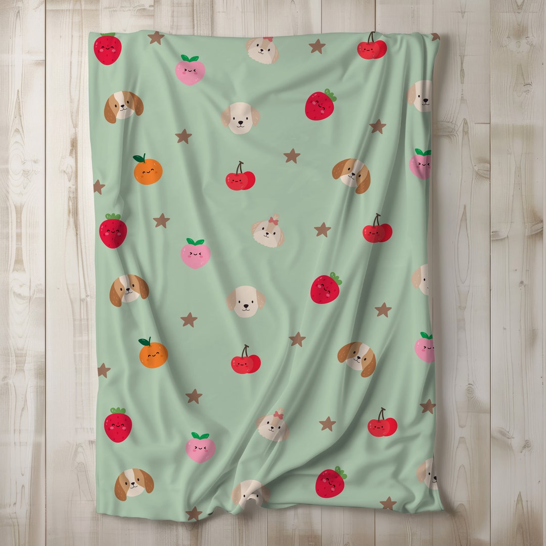 Fruit Poodle Cavapoo Maltipoo Puppy Throw Blankets Cozy Gift for Dog ...