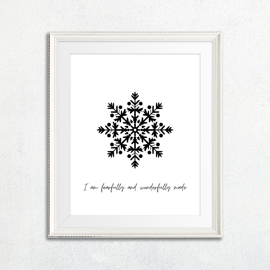 Fearfully and Wonderfully Made / Christian Christmas Winter Bible Verse ...