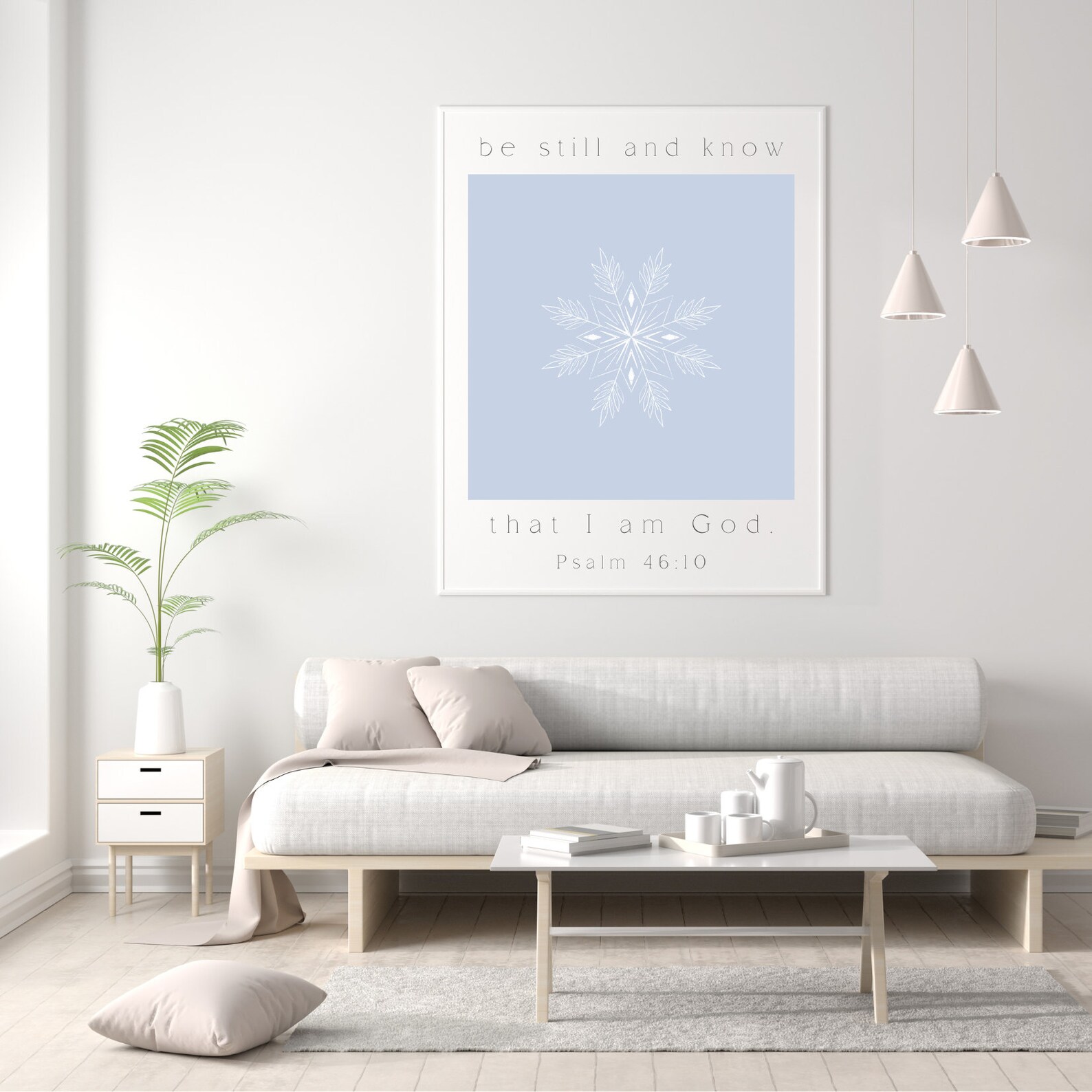 Be Still and Know / Christian Bible Verse Wall Art / Printable Instant ...