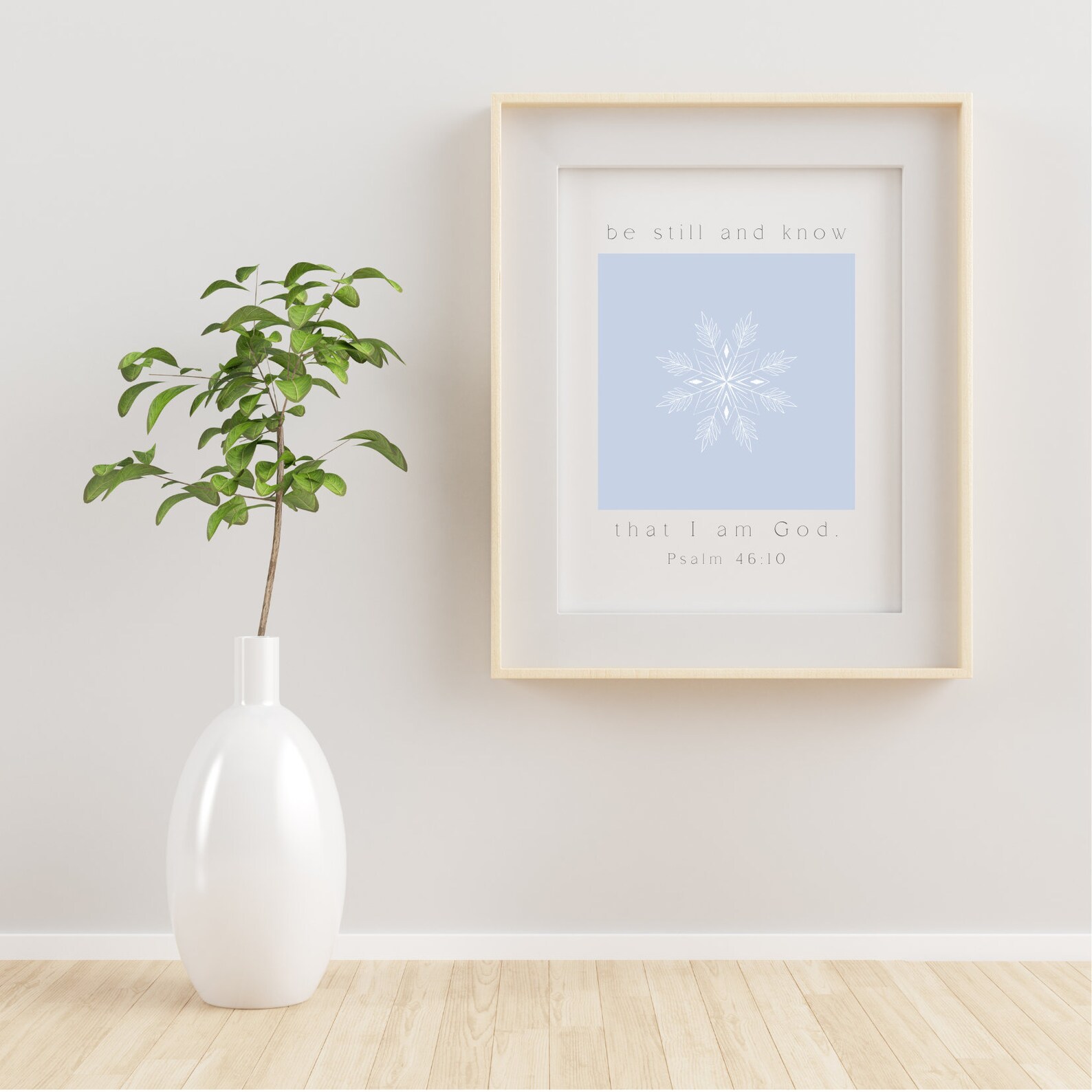 Be Still and Know / Christian Bible Verse Wall Art / Printable Instant ...