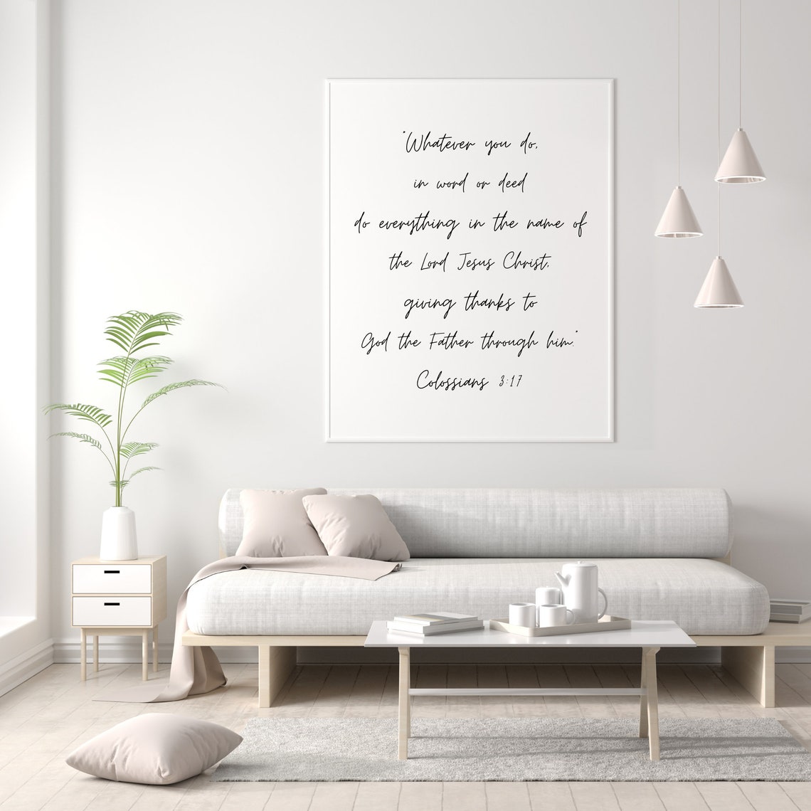 Whatever You Do in Word or Deed, Glorify God / Christian Bible Verse ...