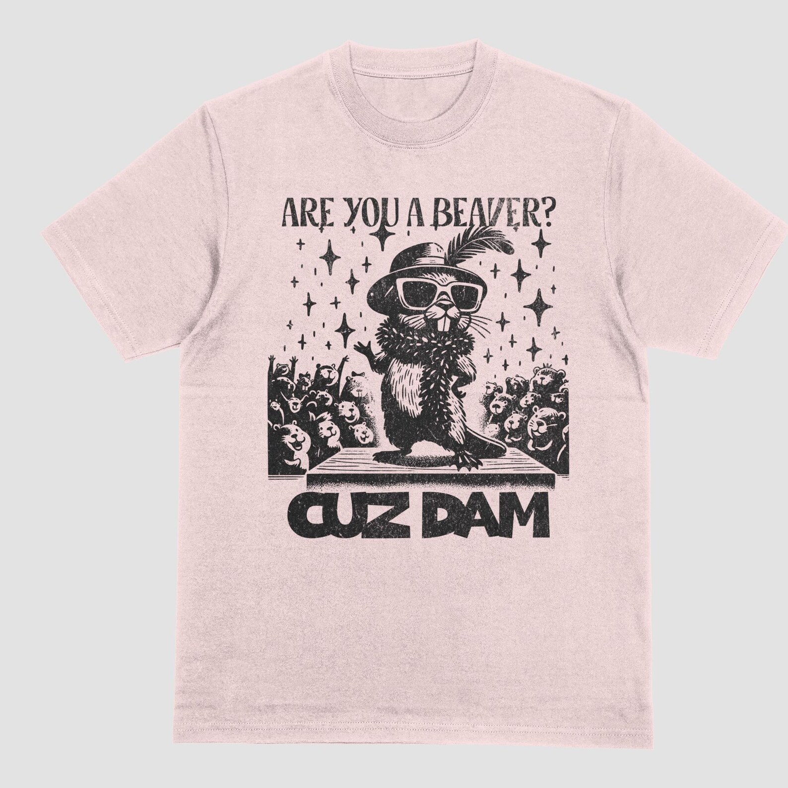 Funny Beaver Art Print T Shirt PNG - Are You a Beaver? Cuz Dam ...