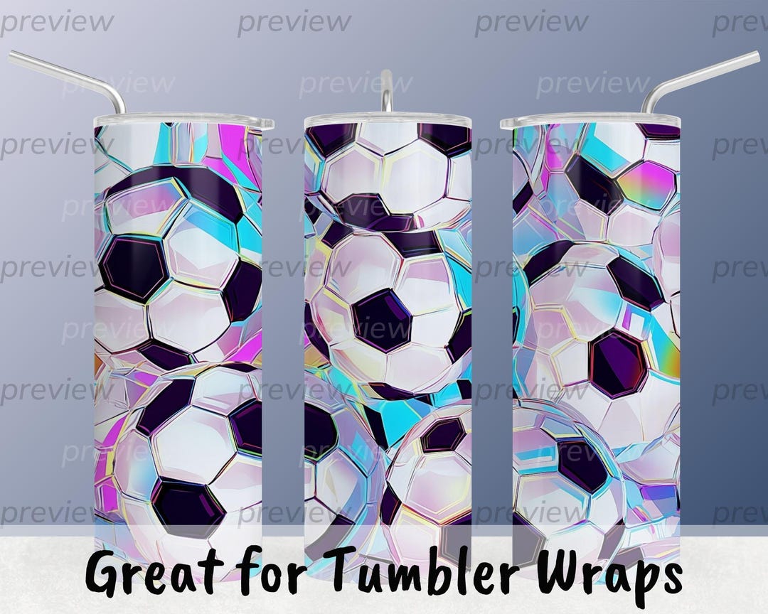 Pastel Soccer Art Print Digital Download Colorful Soccer Balls Wall ...