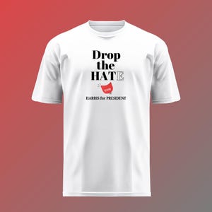 Drop the Hate PNG Clipart Instant Download Sublimation Design for ...