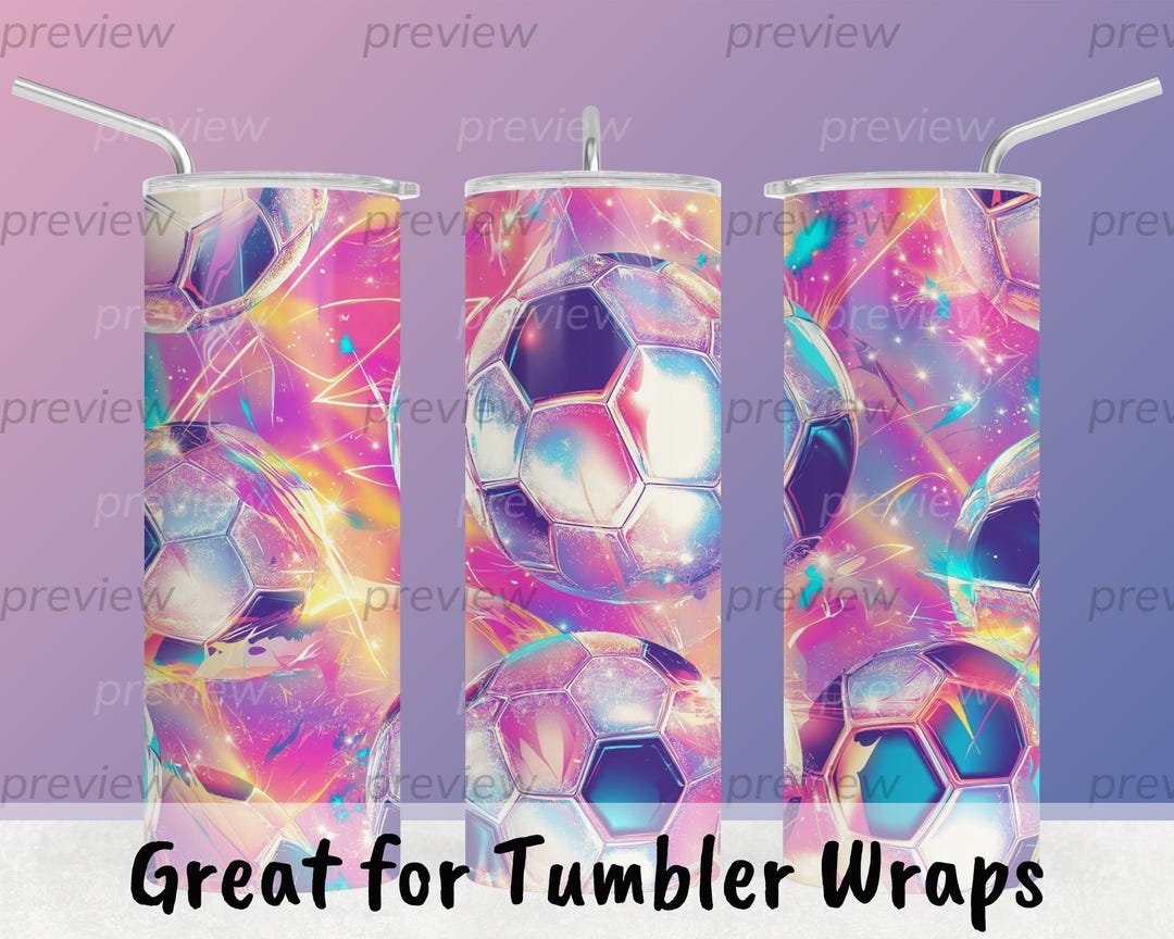 Pastel Soccer Art Print - Colorful Soccer Ball Digital Artwork for Home ...