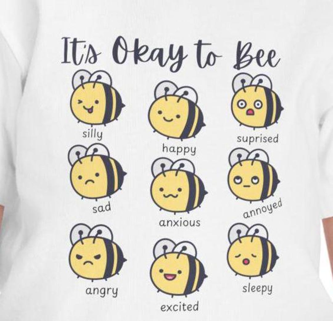 It's Okay to Bee Feelings Shirt Clipart Instant Download Sublimation ...