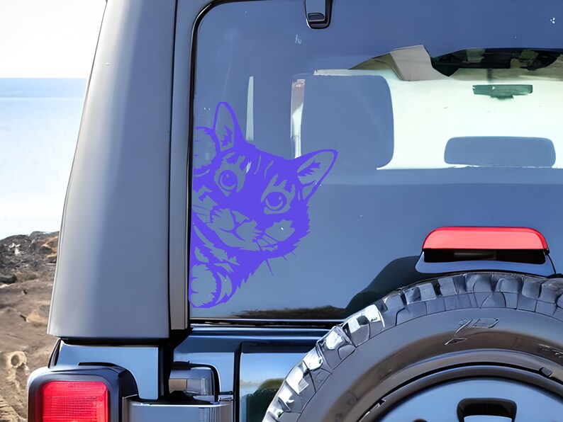 Peeker Sticker Peeking Cat Stickers and Decals for Car Decals for ...