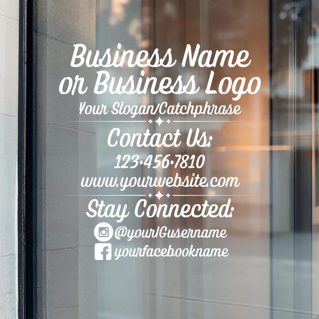 Custom Business Decal - Custom Decal for Laptop Stickers Personalized ...