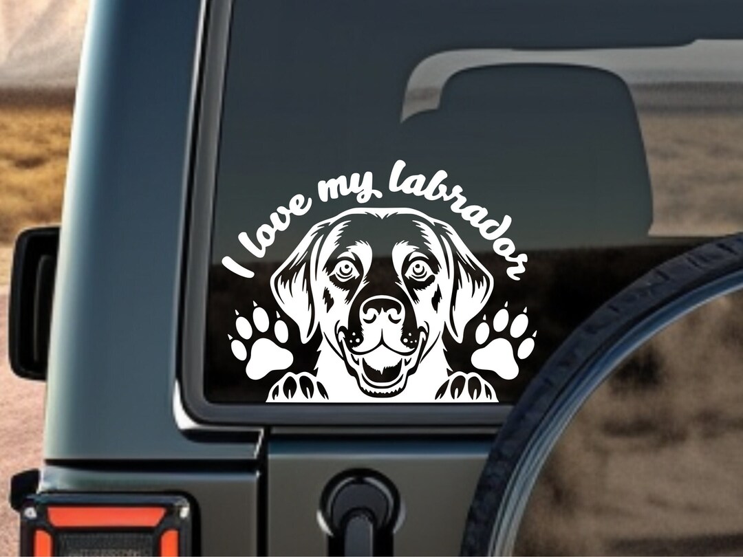 Peeking Dog Sticker Labrador Peeker Sticker Decals for Car Decal for ...