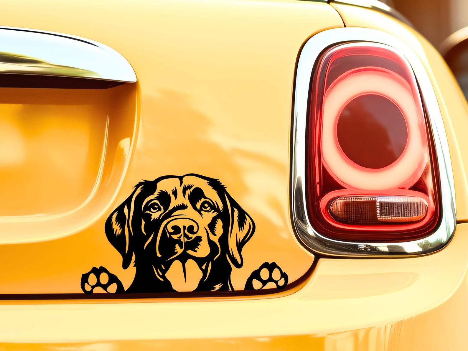 Peeking Dog Sticker - Labrador Peeker Stickers Decals for Car Decals ...