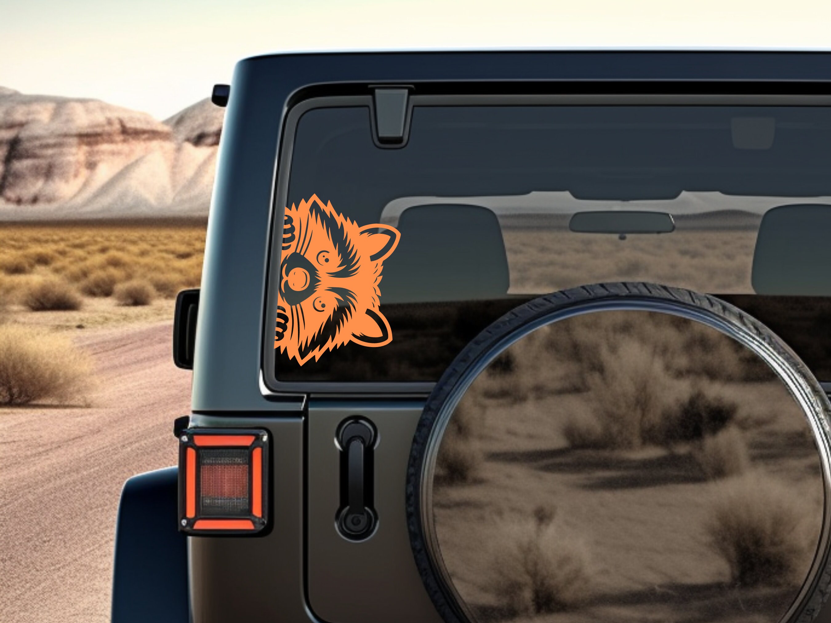 Peeker Sticker - Raccoon Decal Peeking Car Decals for Tumbler Raccoon ...