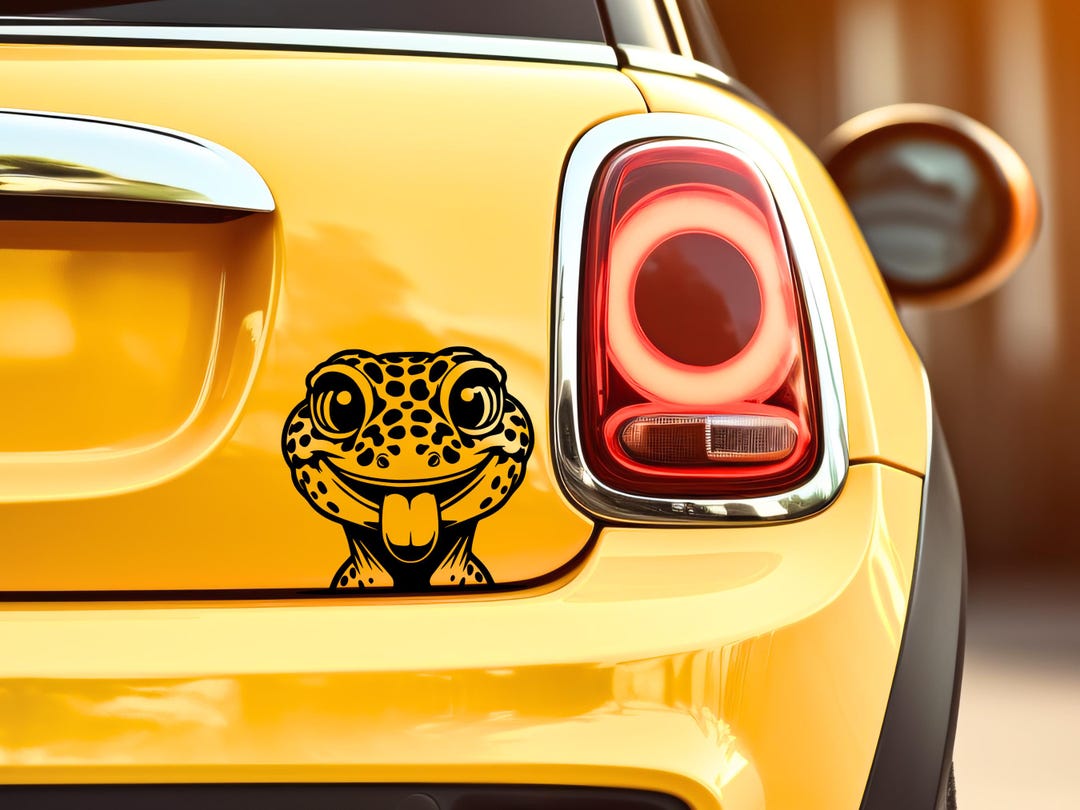 Leopard Gecko Vinyl Decal - Gecko Sticker Lizard Car Decals Reptile ...