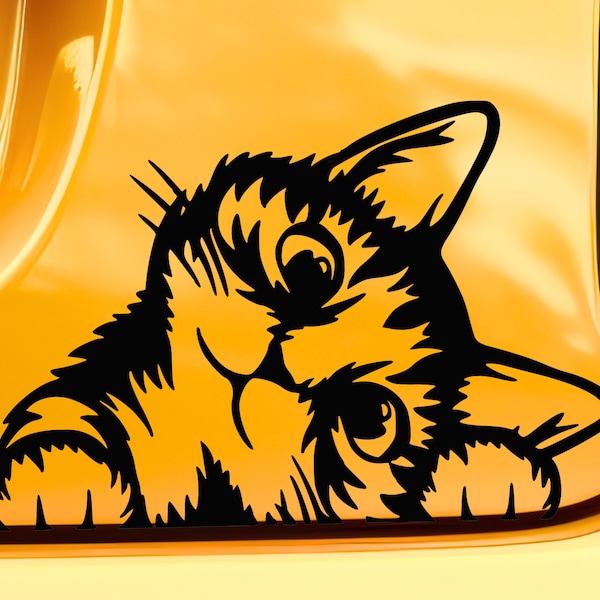 Cat Sticker for Car - Etsy
