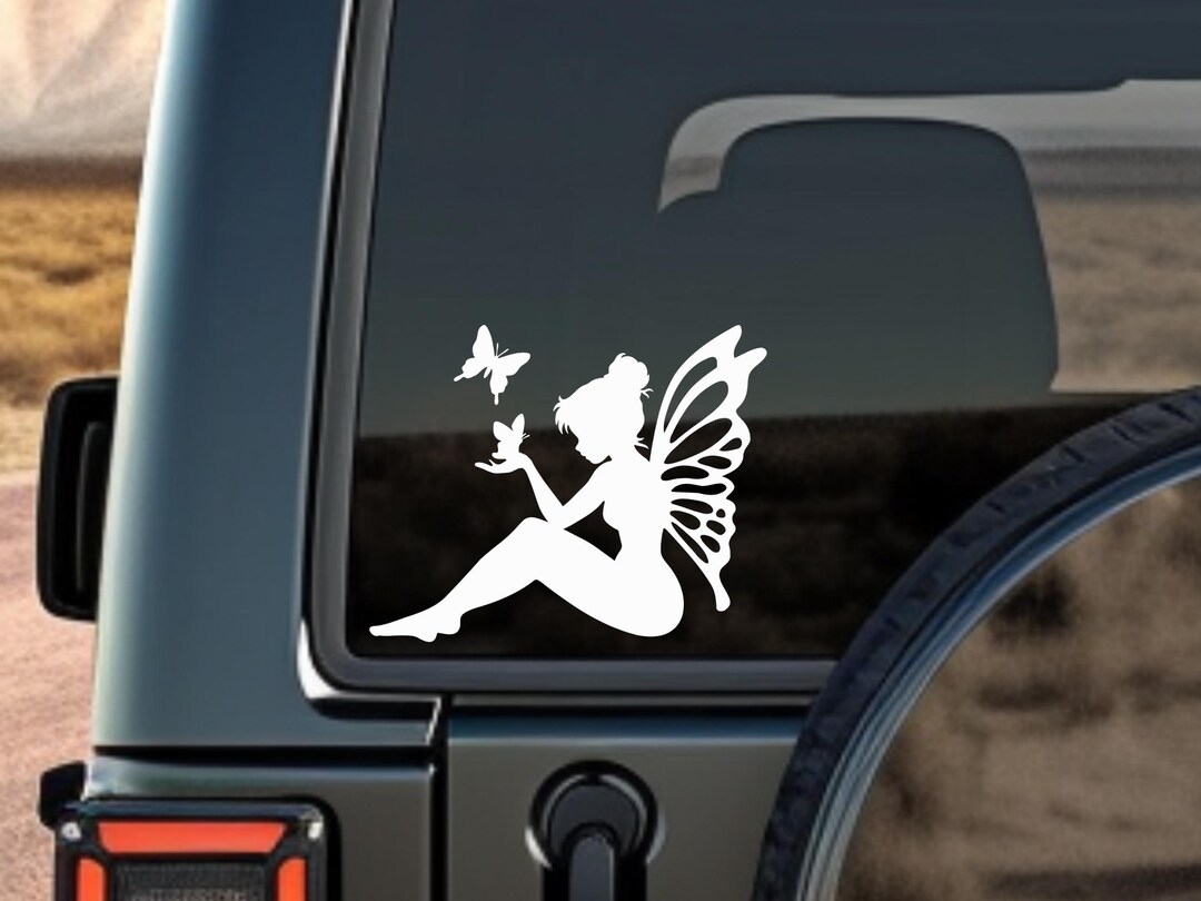 Fairy Vinyl Decal - Butterfly Fairy Stickers Decals for Cars Tumbler ...