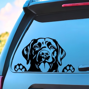 Peeking Dog Sticker - Labrador Peeker Stickers Decals for Car Decals ...