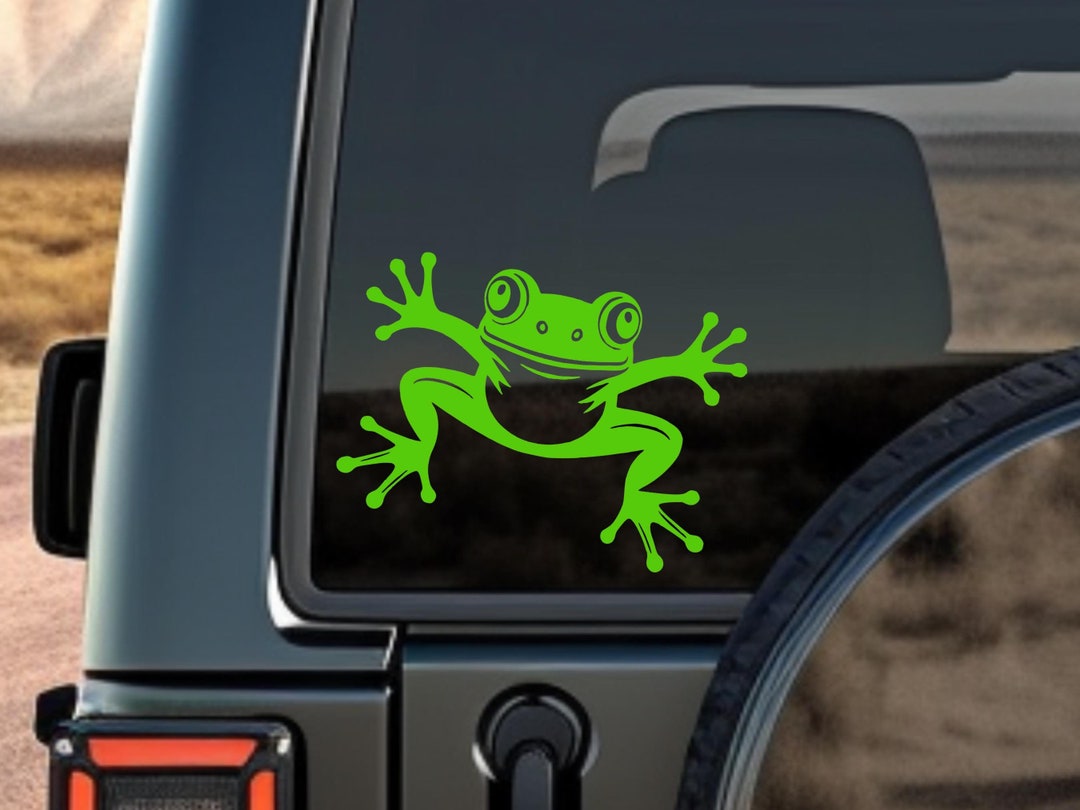 Frog Sticker - Vinyl Decal Peace Frog Car Decal Tumbler Sticker Peace ...