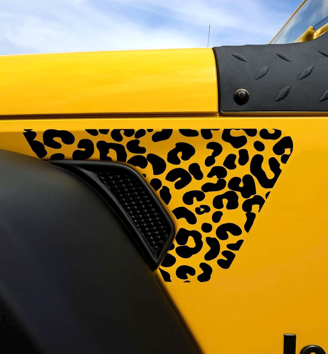 Two Piece Fender Vent Vinyl Decal - Cheetah Print Decal for Trucks ...