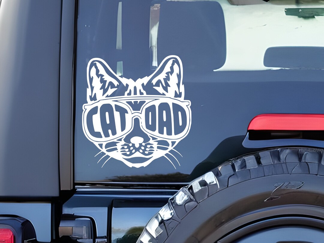 Cad Dad Vinyl Decal Car Decal Sticker Funny Stickers Bumper Sticker ...