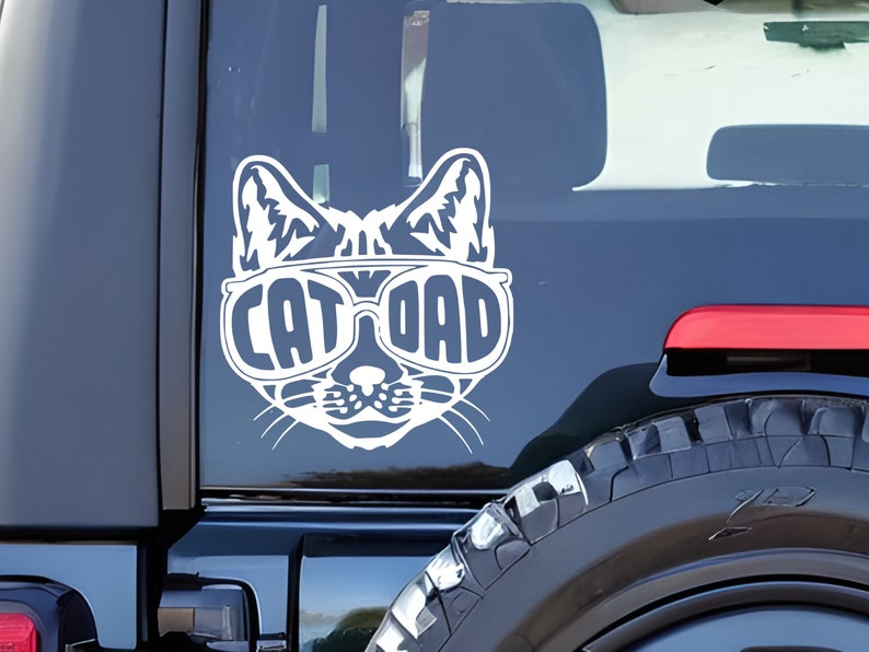 Cad Dad Vinyl Decal - Car Decal Sticker Funny Stickers Bumper Sticker ...