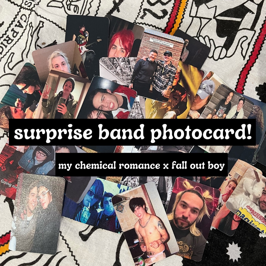 Surprise Band Photocard (fall Out Boy, My Chemical Romance) - Etsy UK