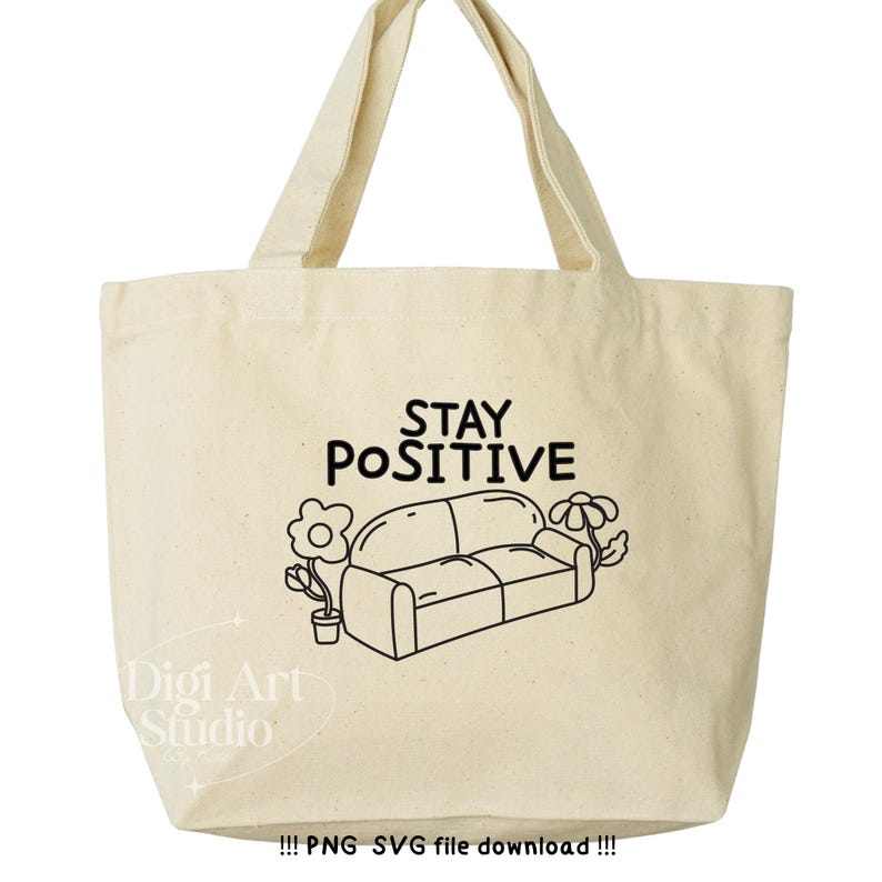 Stay Positive, PNG File, SVG File, Wall Art, Positive Quote Design ...