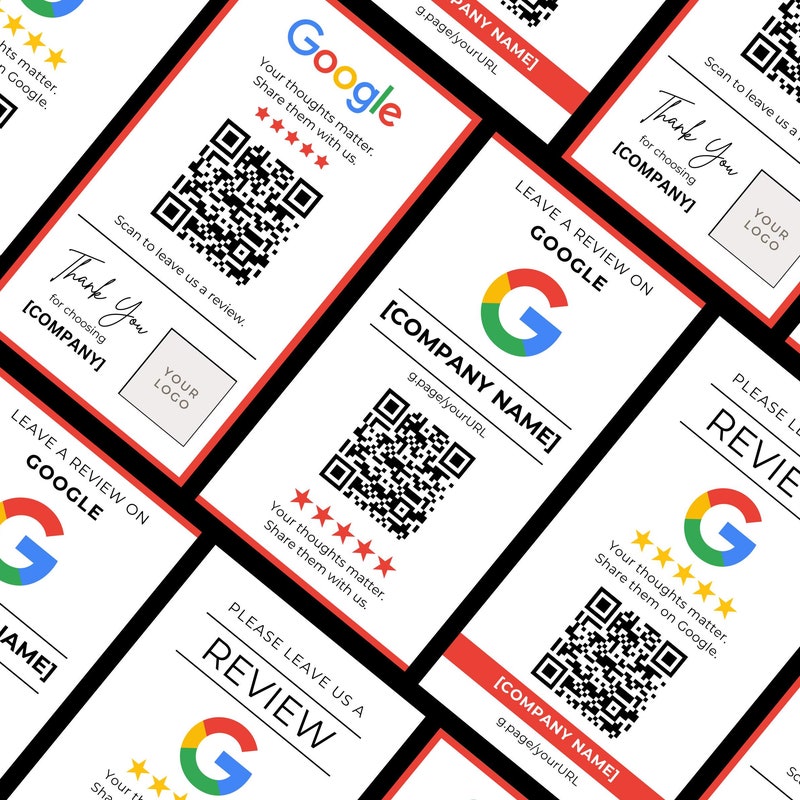 Google Review Sign - Etsy