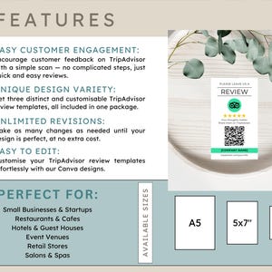3 Designs, 3 Sizes, One Price | Customisable QR Review Templates for ...