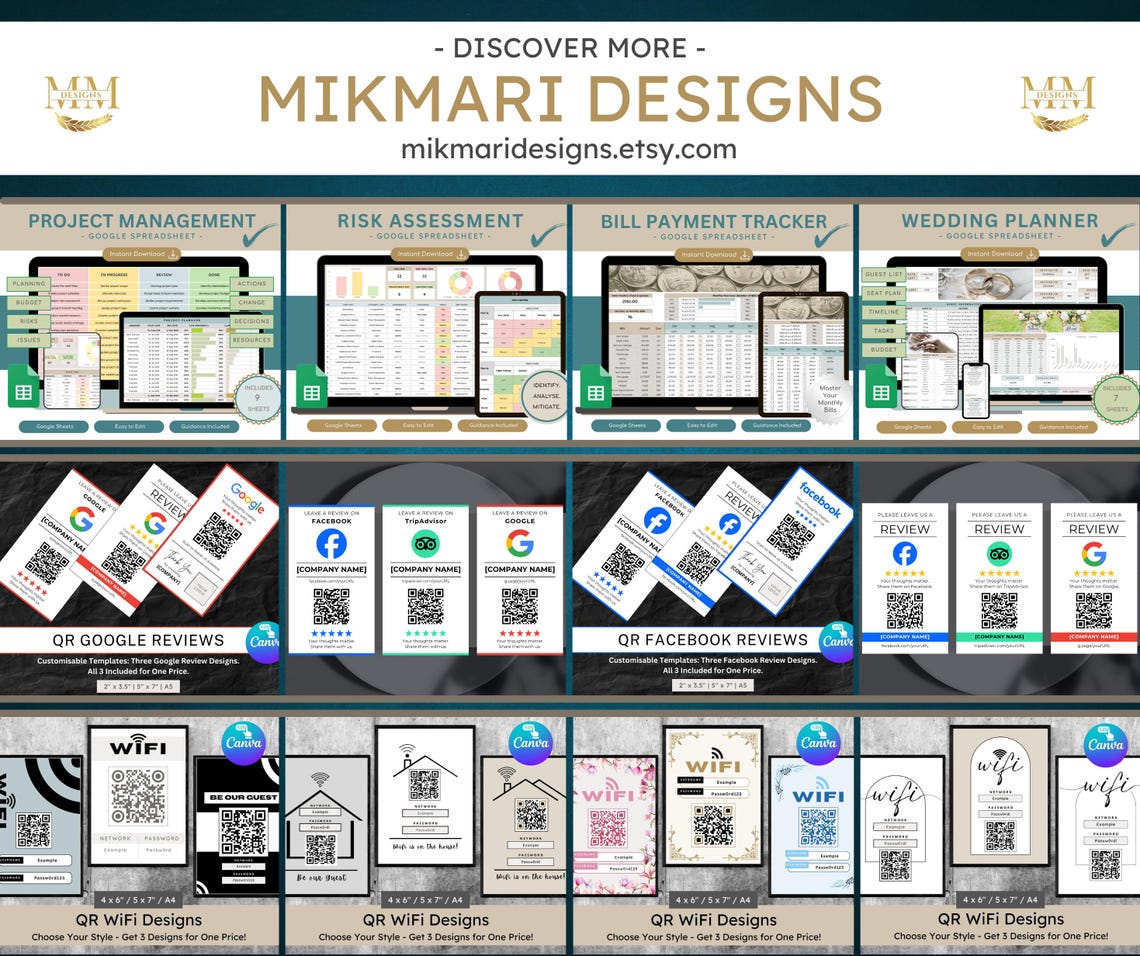 Risk Matrix and Risk Assessment | Google Sheets Template | Digital ...