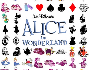 Alice in Wonderland SVG Bundle, Alice SVG, Princess Svg, Alice in ...