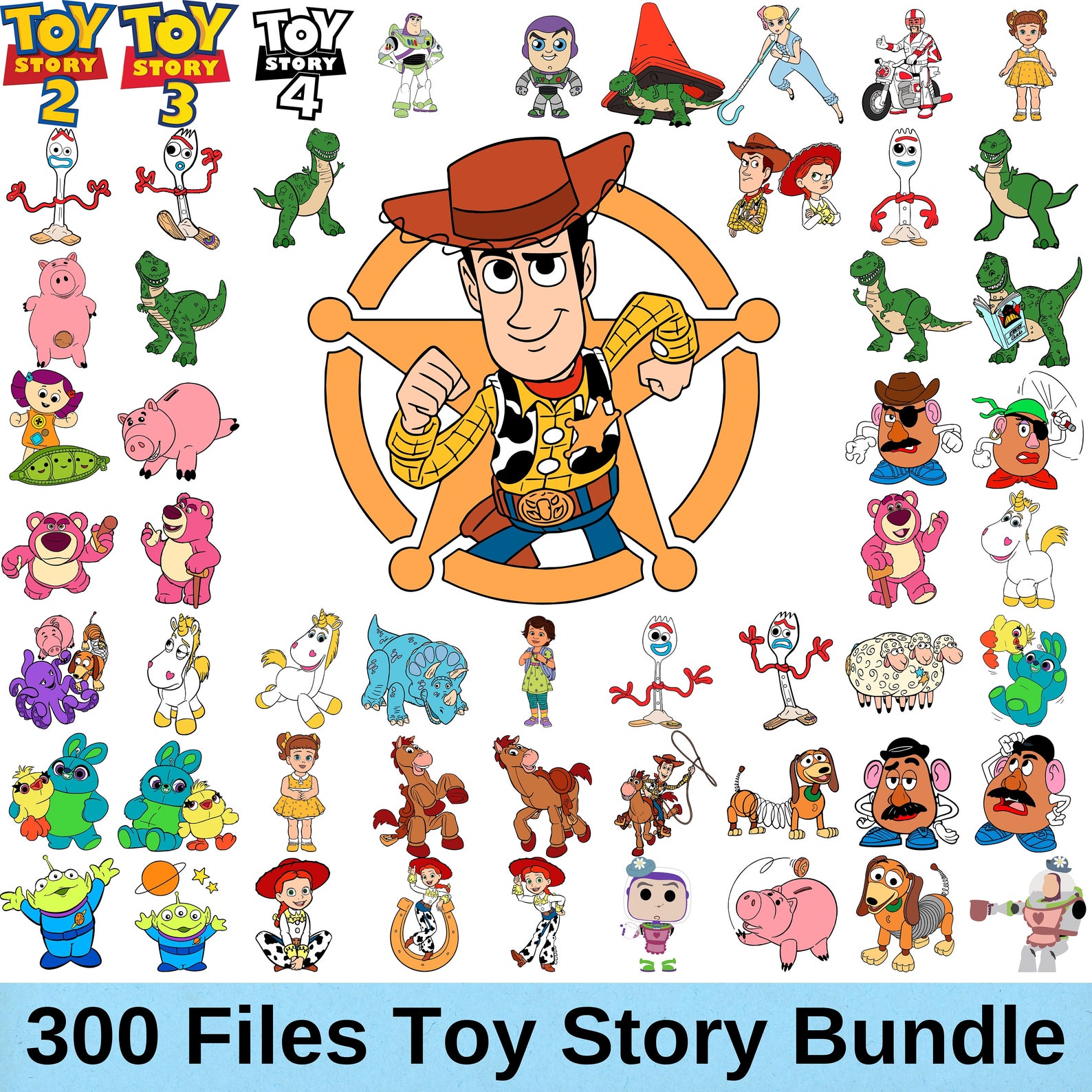 1600 Files Toy Story SVG Bundle, Woody Svg Files for Cricut, Toy Story ...