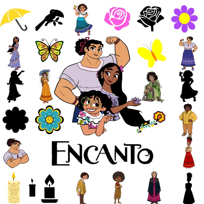 Encanto Svg Bundle, Encanto Png Clipart Bundle, Encanto Letter Png Svg ...