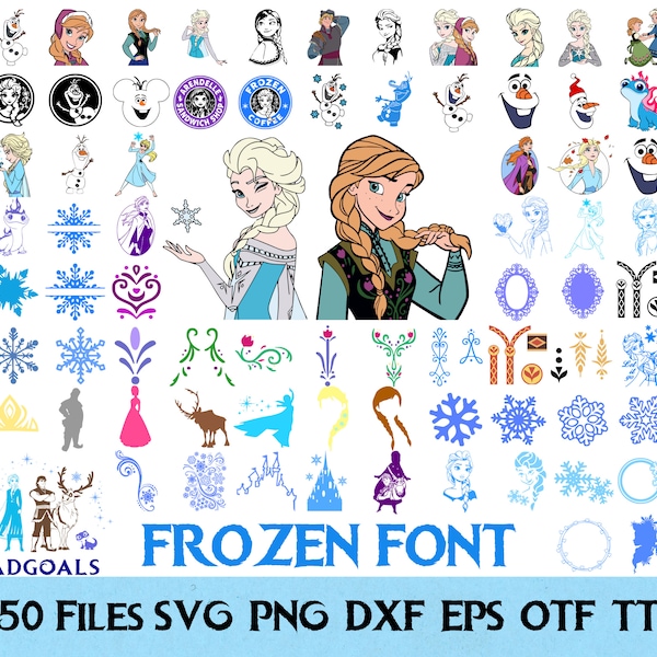 Frozen Svg - Etsy