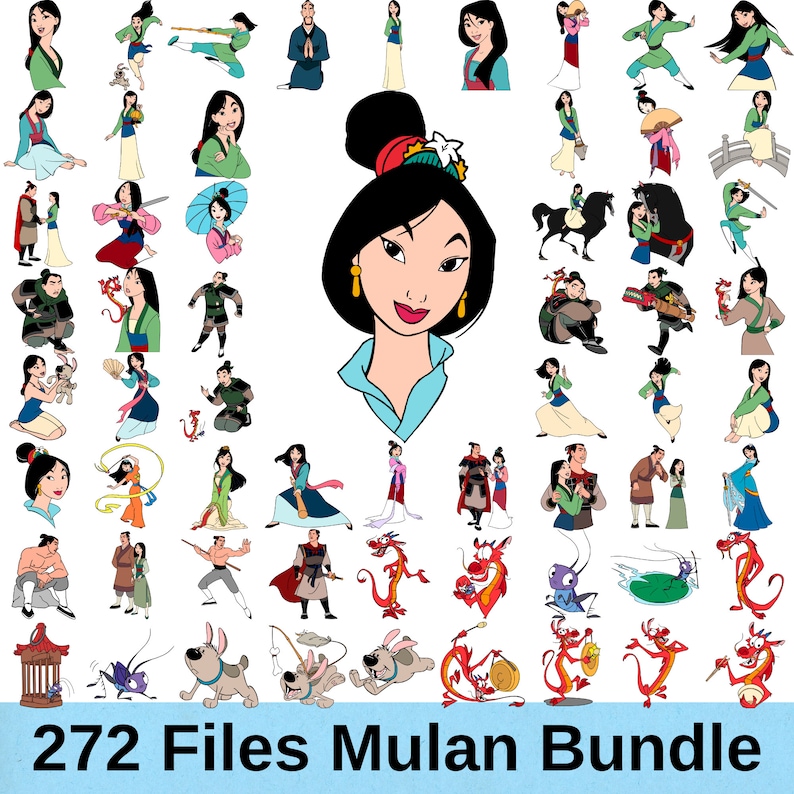 Mulan Digital Download, Mulan Bundle Layered ,mulan Svg,cricut, Mulan ...