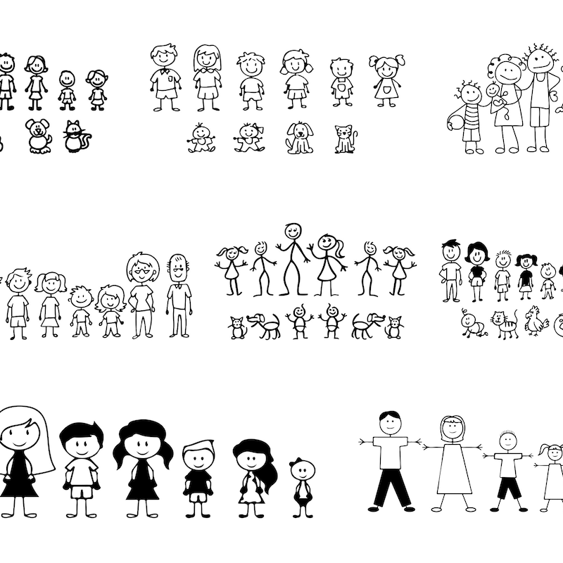 Stick Family - Etsy
