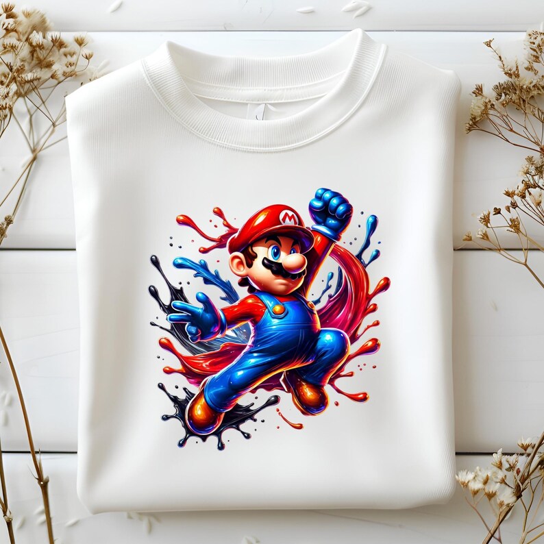 Mario Clipart Bundle, Super Mario Splash Png, Mario Clipart, Videogame ...