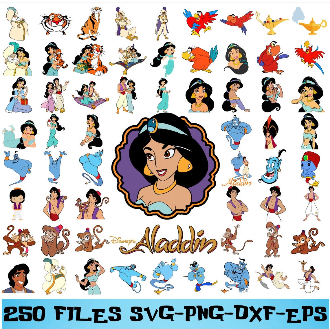 Aladdin Jasmine SVG Bundle, Princess Jasmine Bundle, Aladdin Svg ...