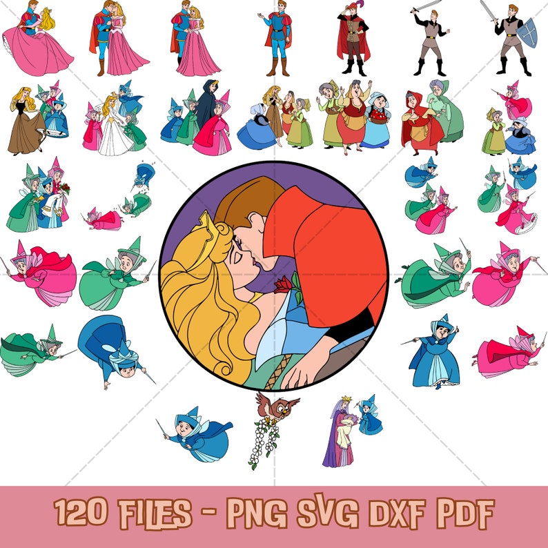 Sleeping Beauty Svg Bundle, Sleeping Beauty Clipart,aurora, Transparent ...