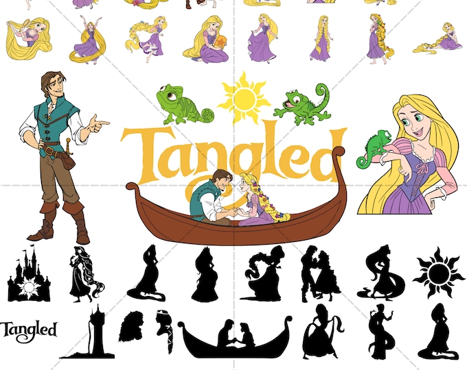 Rapunzel SVG Bundle, Tangled Svg, Rapunzel Svg Files for Cricut and ...