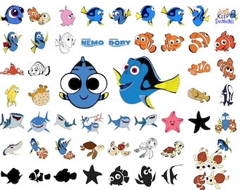 Finding Nemo SVG Bundle, Dory Svg & Png Files for Cricut, Nemo Png ...