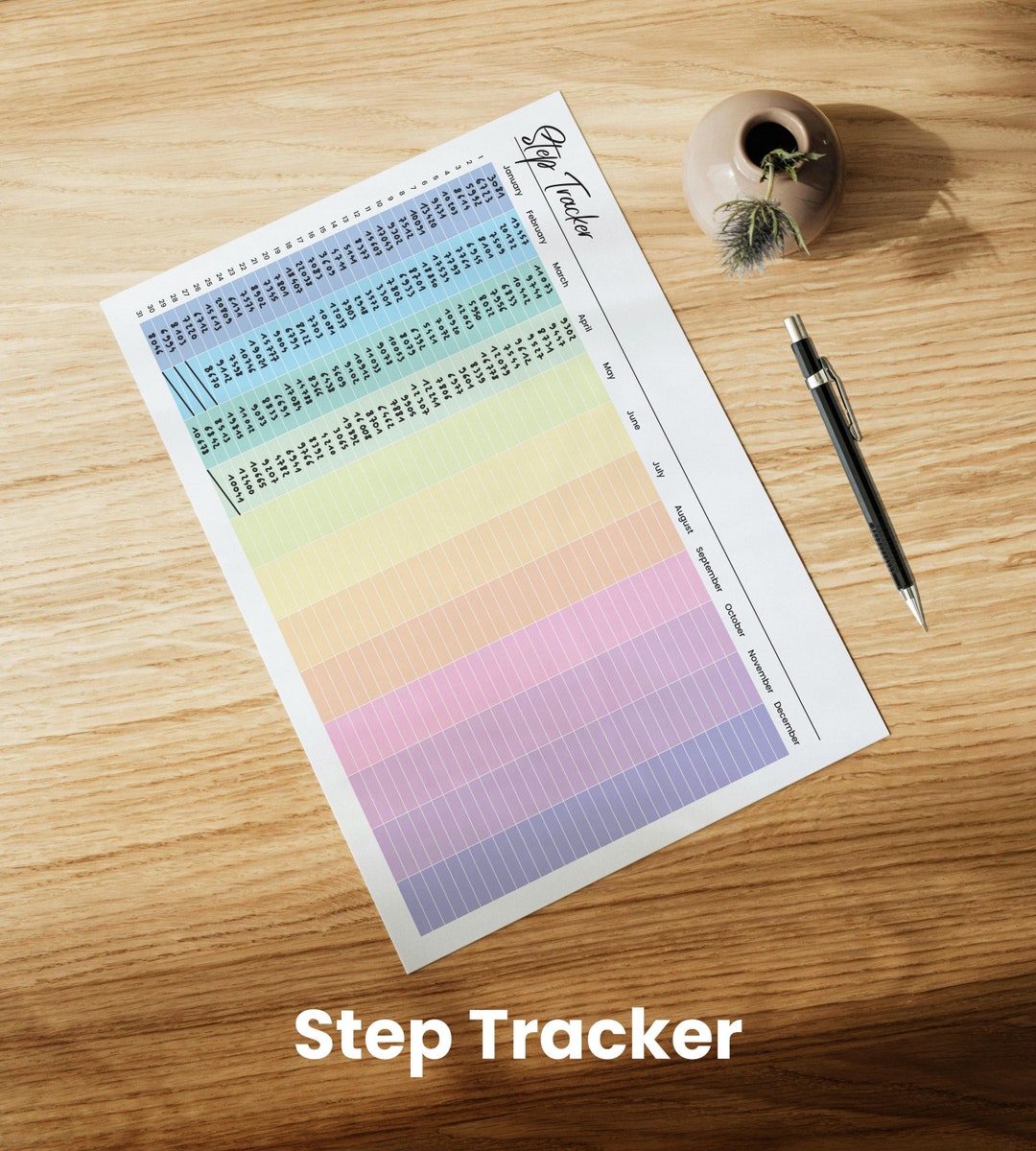 Step Tracker Printable, Goal Setting, Progress Tracker, Habit Forming ...