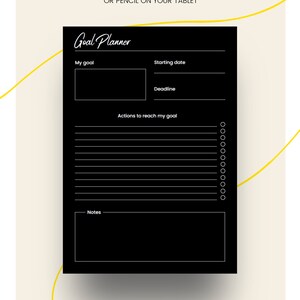 Goal Plan Printable, Goal Setting, Progress Tracker, Habit Forming, A4 ...