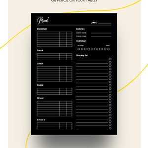 Daily Meal Plan Printable, Goal Setting, Progress Tracker, Habit ...