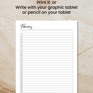 Timeless Calendar Printable, Agenda, Appointment Setting, Schedule ...