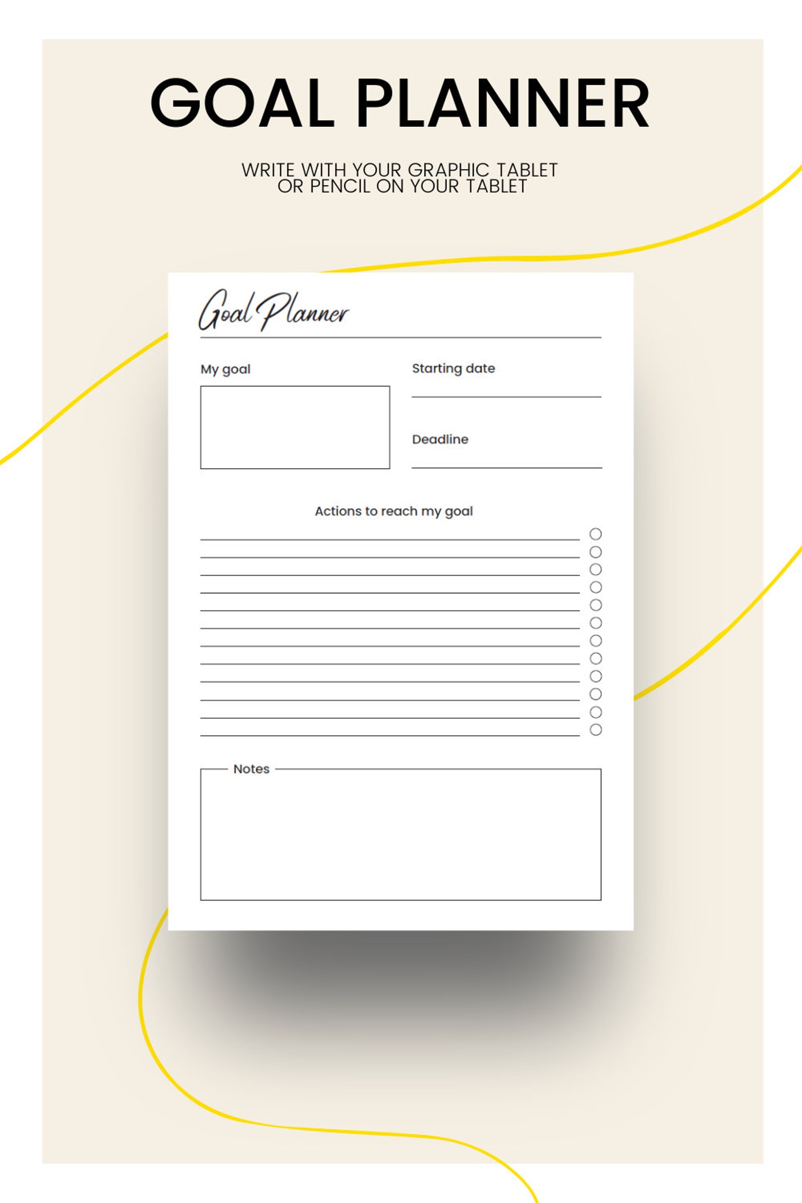 Goal Plan Printable, Goal Setting, Progress Tracker, Habit Forming, A4 ...