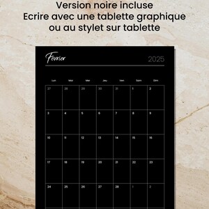 2024 & 2025 French Calendar Printable, Agenda, Minimalist, Yearly ...