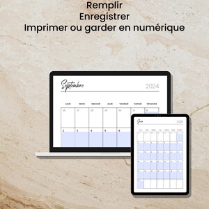 2024 & 2025 French Calendar Printable, Agenda, Minimalist, Yearly ...
