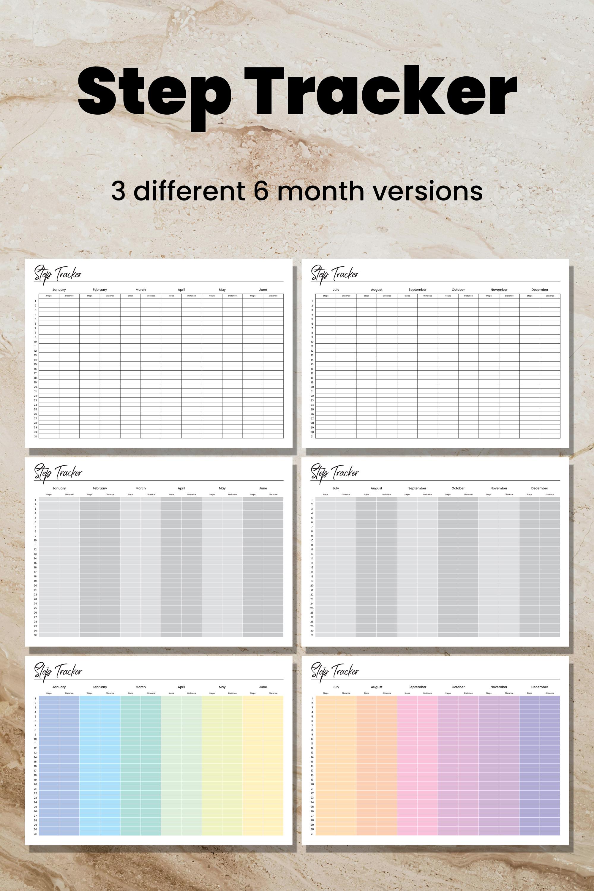 Step Tracker Printable, Goal Setting, Progress Tracker, Habit Forming ...